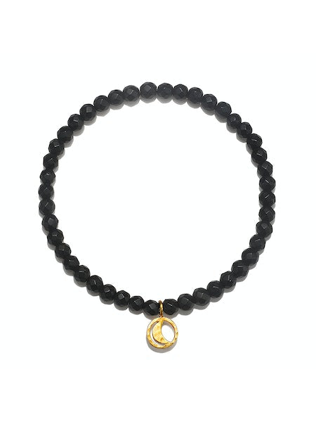 Satya Black Matte Onyx Moon Stretch Bracelet – The Vault Jewelry Halifax