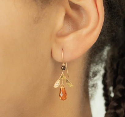 Holly Yashi Brilliant Amber Sorrel Drop Earrings – The Vault Jewelry ...