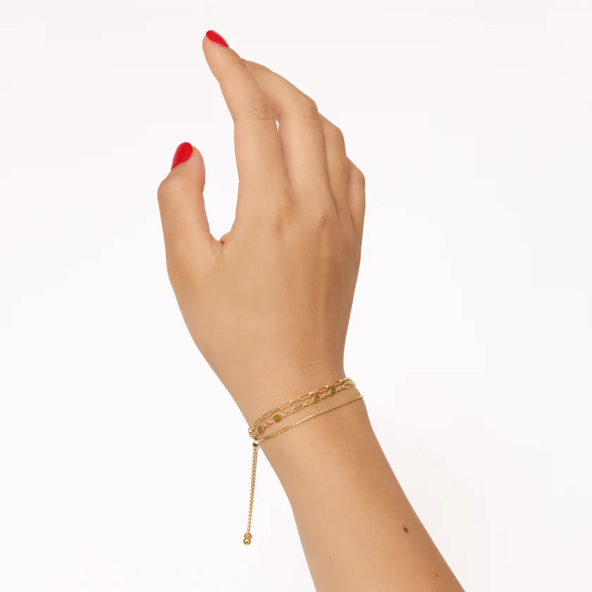 Hillberg And Berk Gold Trio Strand Chain Bracelet – The Vault Jewelry ...