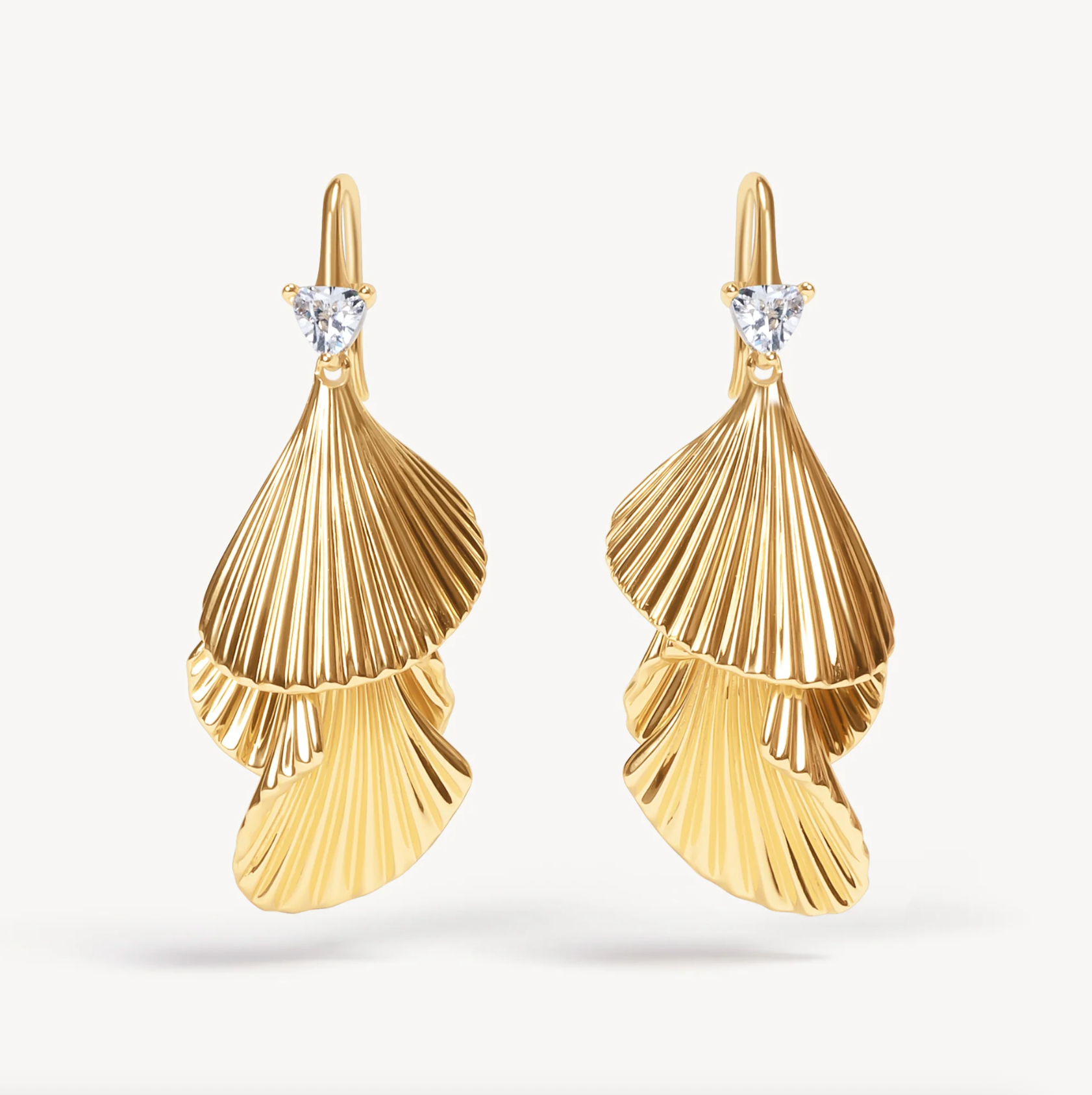 Hillberg And Berk Gold Petal Drop Earrings – The Vault Jewelry Halifax