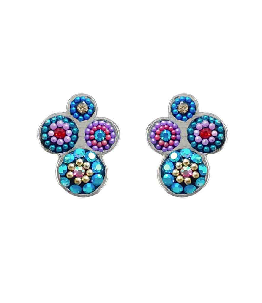 Mosaico Sterling Bright Multicolour 4 Circle Studs – The Vault Jewelry ...