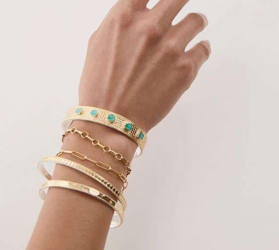 Anna Beck Gold Hammered Stacking Cuff Bracelet – The Vault Jewelry Halifax